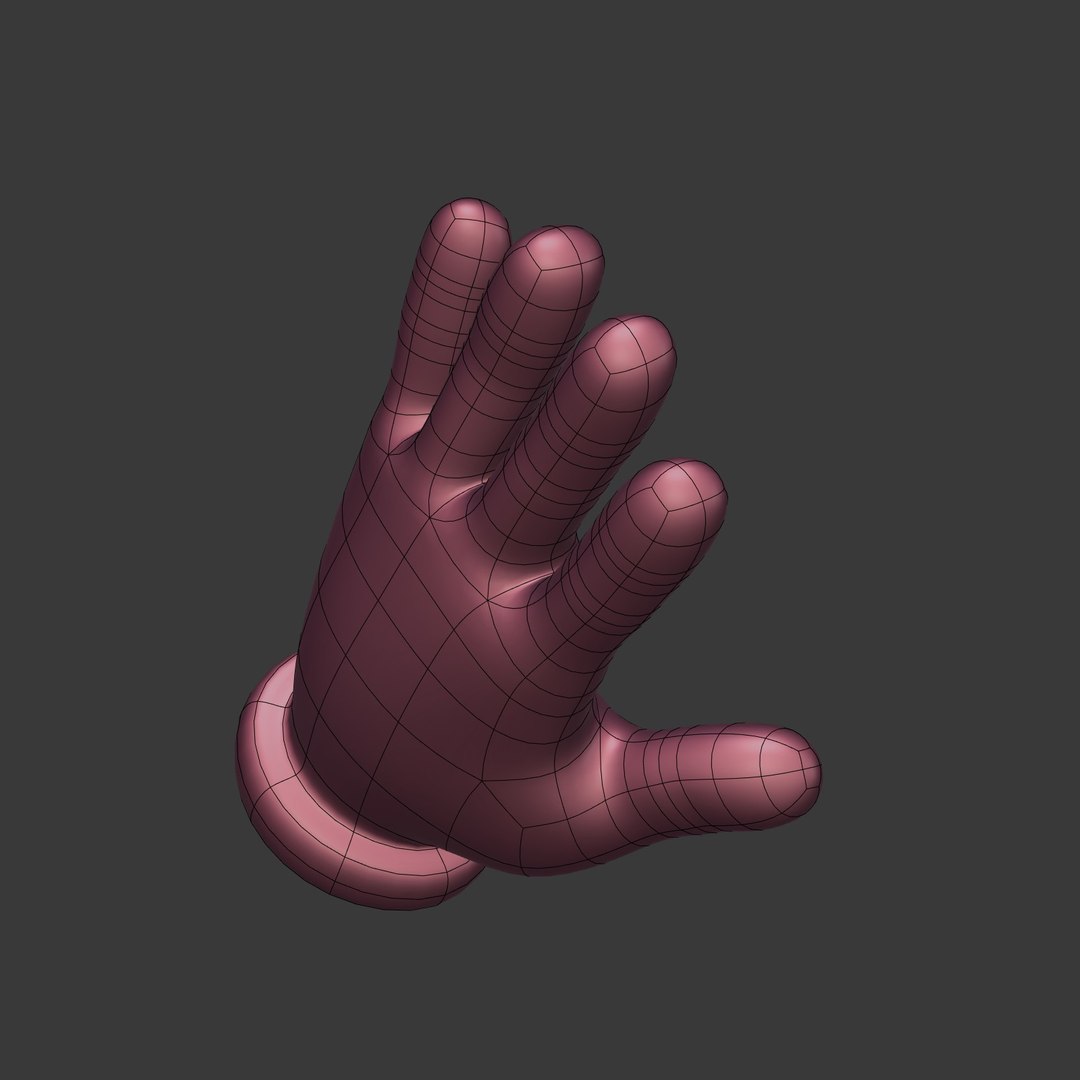 3D cartoon hand model - TurboSquid 1294184