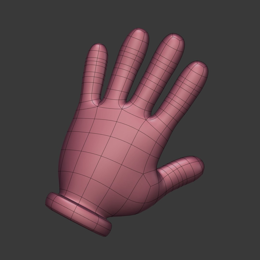 3D cartoon hand model - TurboSquid 1294184