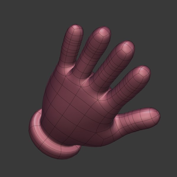 3D cartoon hand model - TurboSquid 1294184