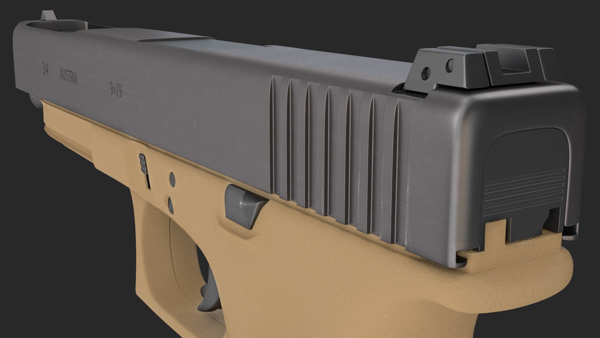 9mm Competition Pistol 3D - TurboSquid 2155086