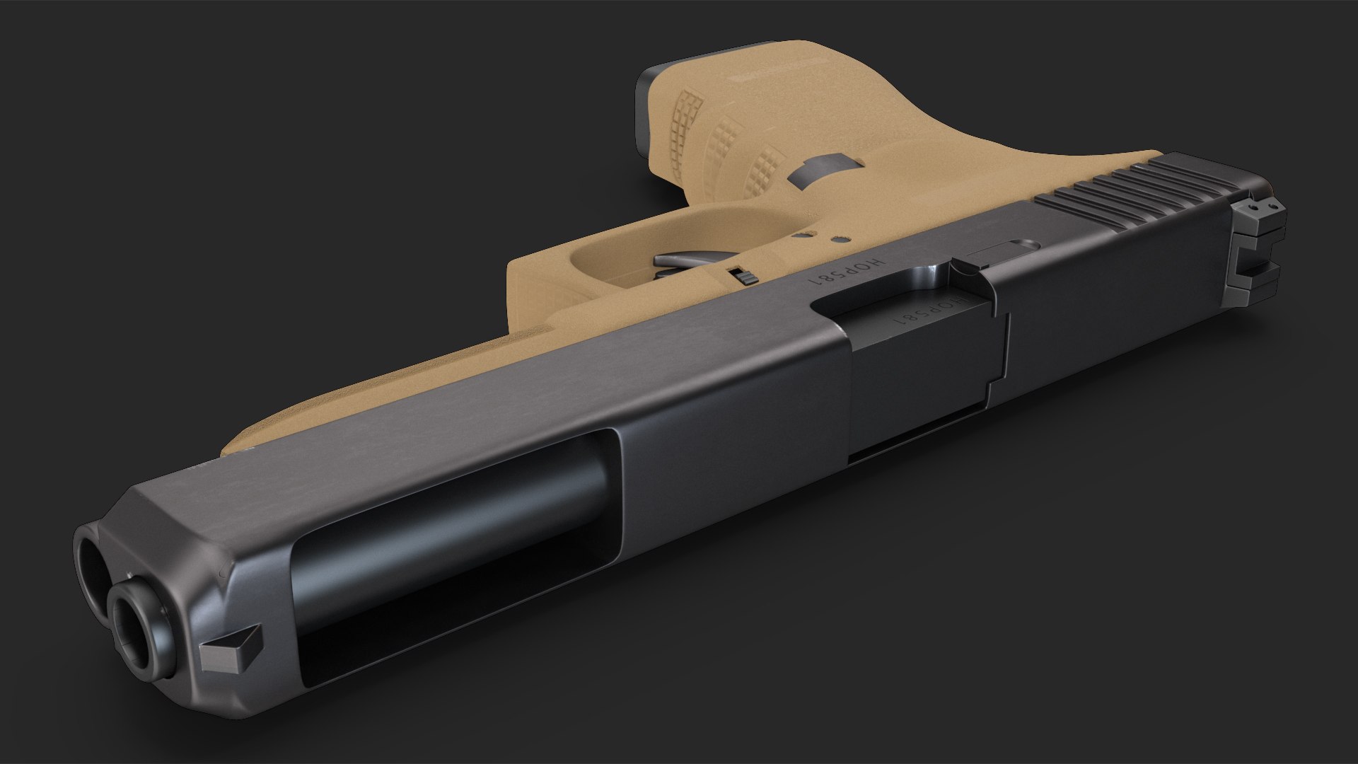 9mm Competition Pistol 3D - TurboSquid 2155086