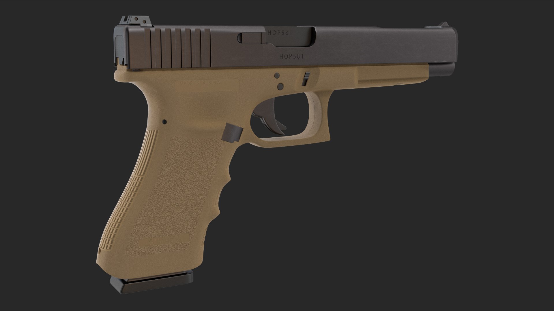 9mm Competition Pistol 3D - TurboSquid 2155086