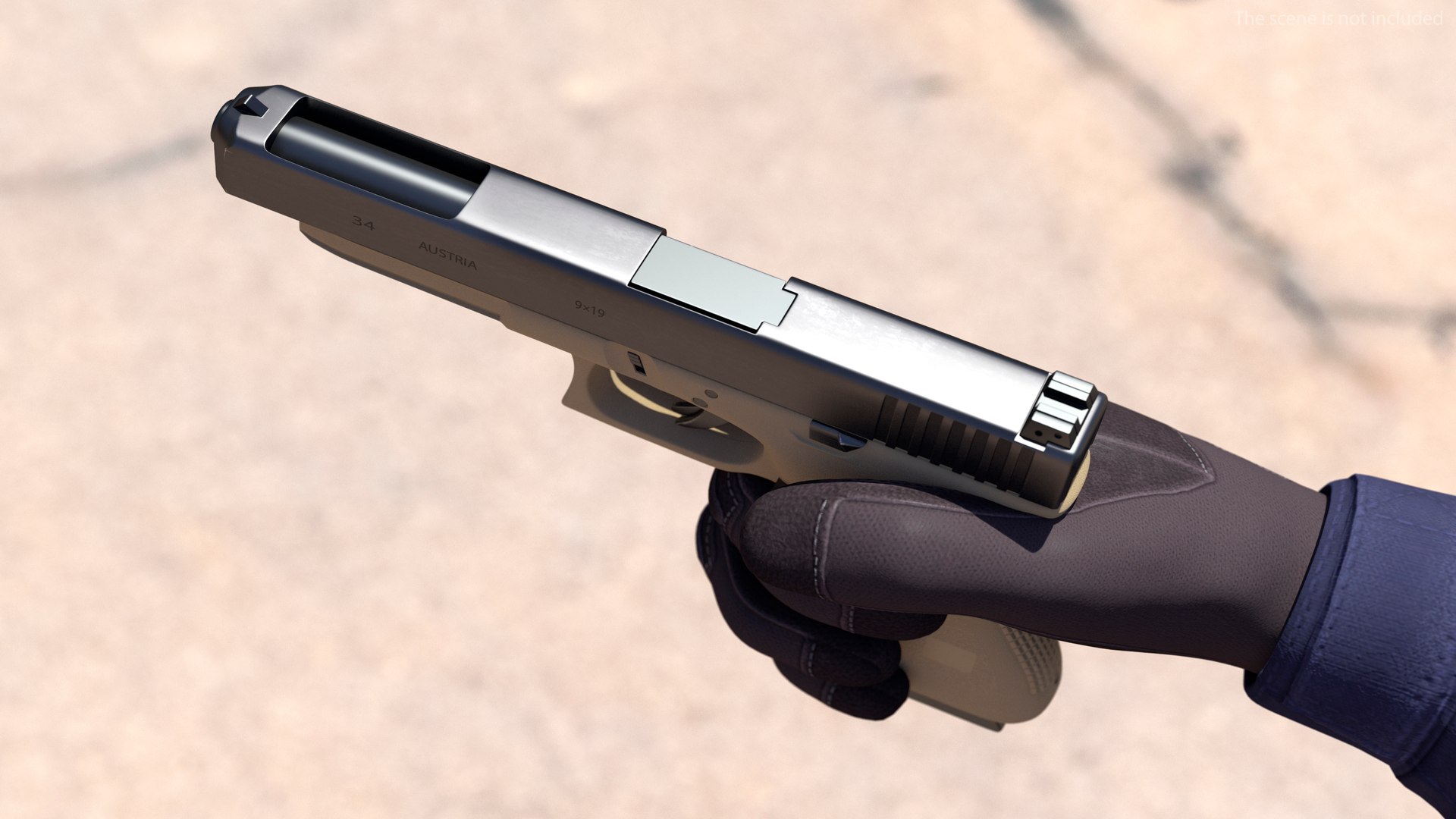 9mm Competition Pistol 3D - TurboSquid 2155086