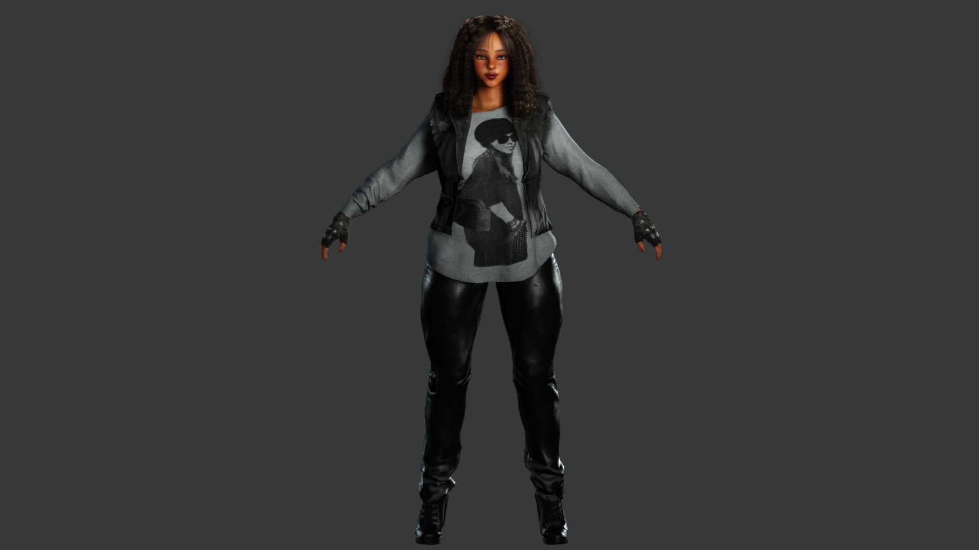 3D AAA 3D REALISTIC CHARACTER - AFRICAN GIRL STREET STYLE GTA ...
