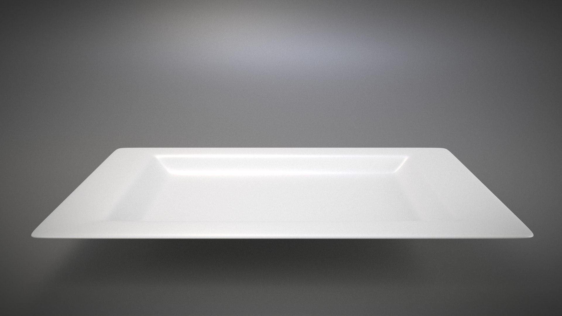 3d Model Square Plate Set