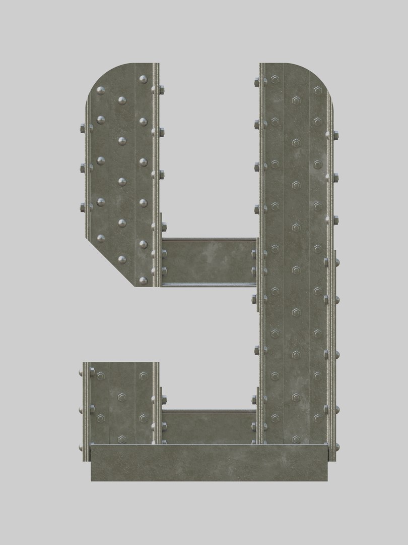 3D Model Steel Construction Font - Letter Y - TurboSquid 1894752