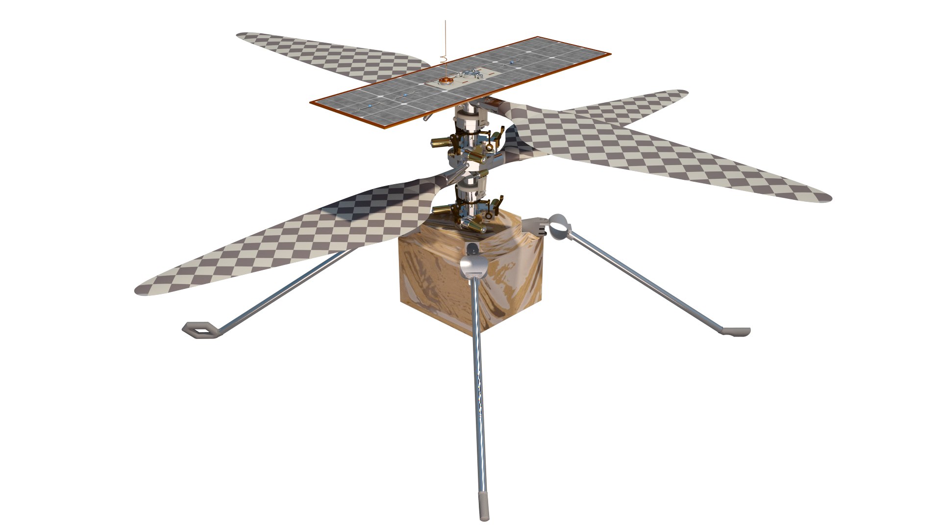 3D Mars Helicopter Ingenuity Model - TurboSquid 1720648