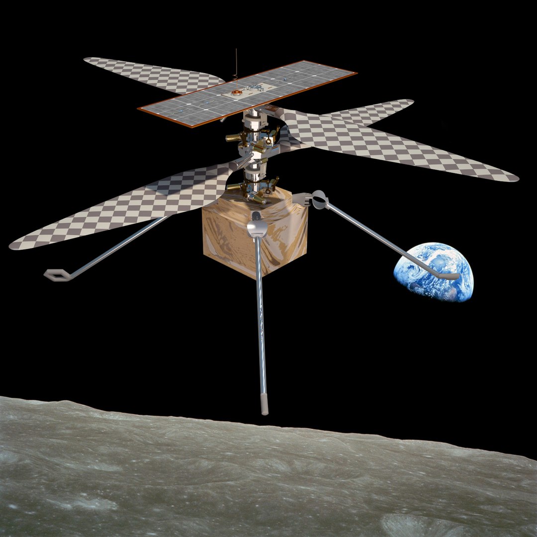 3D Mars Helicopter Ingenuity model - TurboSquid 1720648