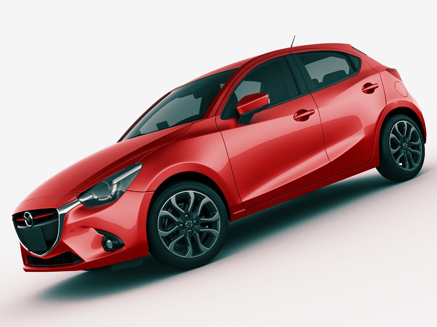 Details Demio Mazda 2 3d Model