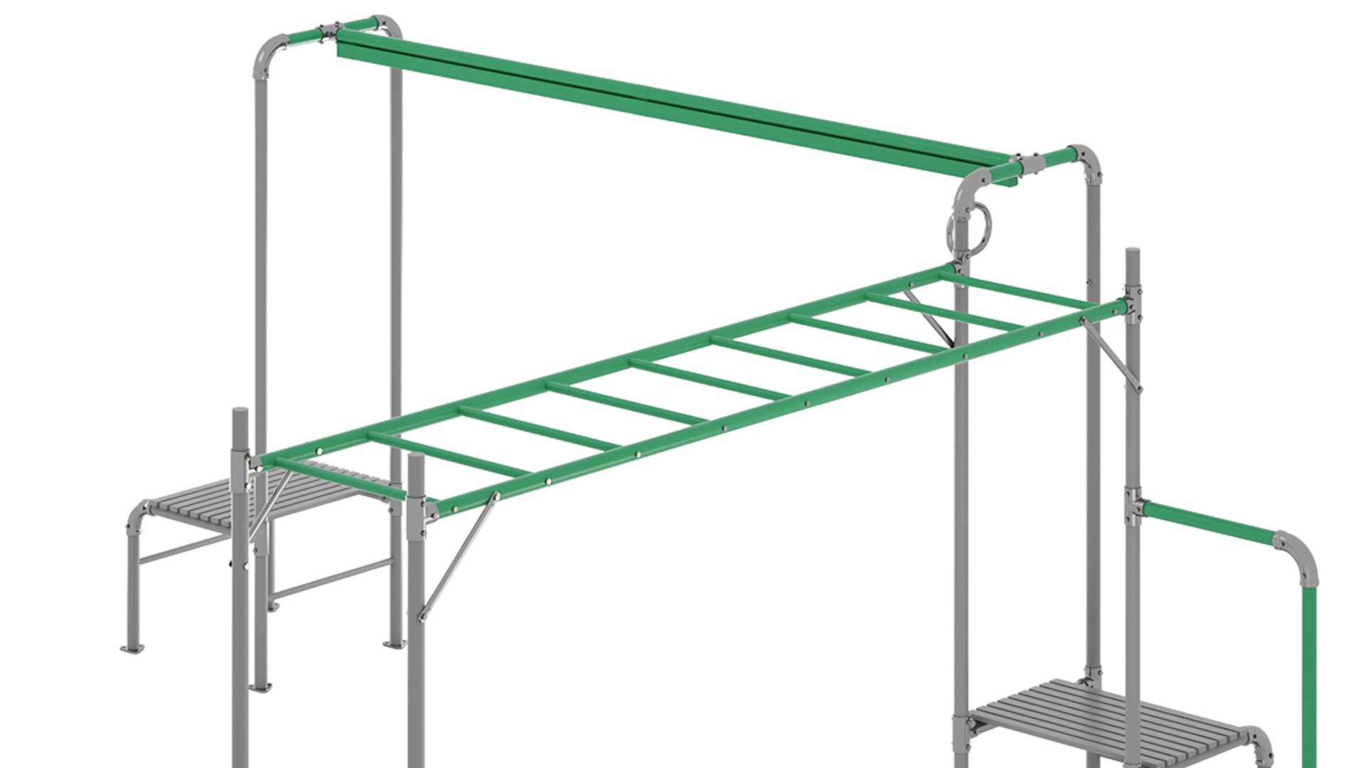 3D JUNIOR JUNGLE TARZAN MONKEY BARS Model - TurboSquid 2226120