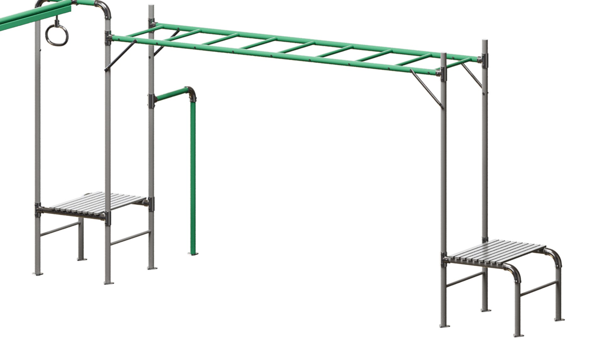 3D JUNIOR JUNGLE TARZAN MONKEY BARS Model - TurboSquid 2226120