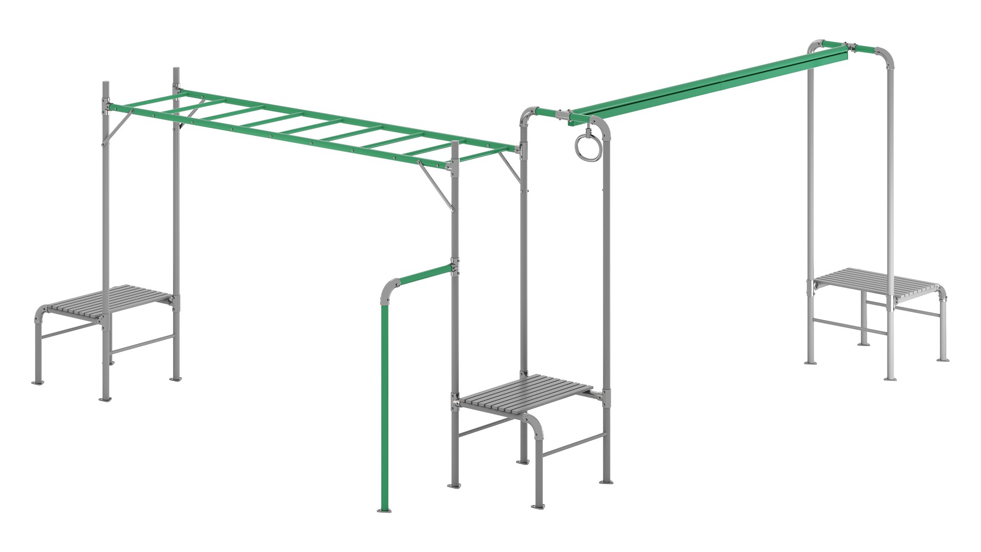 3D JUNIOR JUNGLE TARZAN MONKEY BARS Model - TurboSquid 2226120