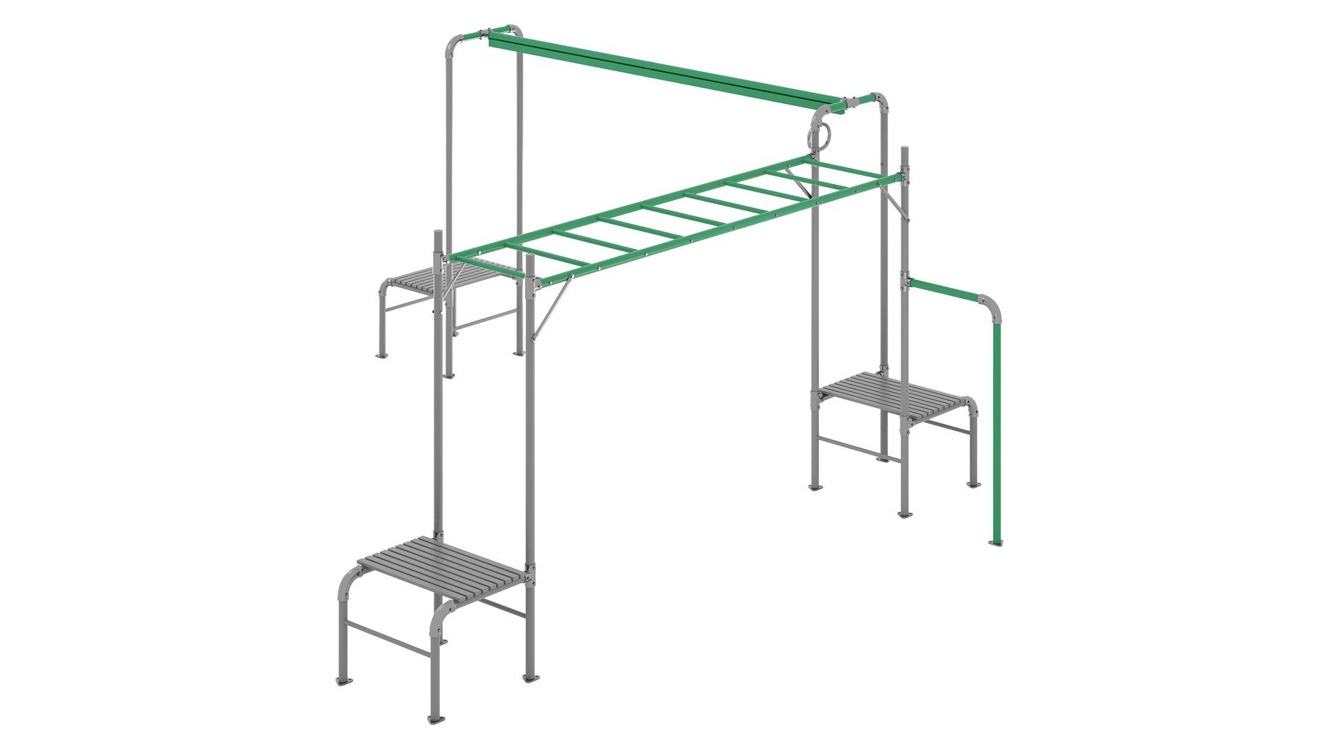 3D JUNIOR JUNGLE TARZAN MONKEY BARS Model - TurboSquid 2226120