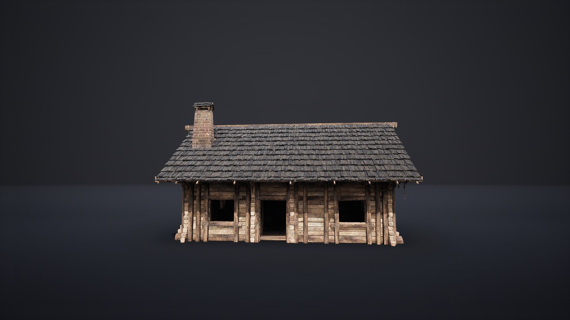3D MEDIEVAL SLAVIC HOUSE COTTAGE CABIN HUT VILLAGE FARM AAA NEXTGEN ...