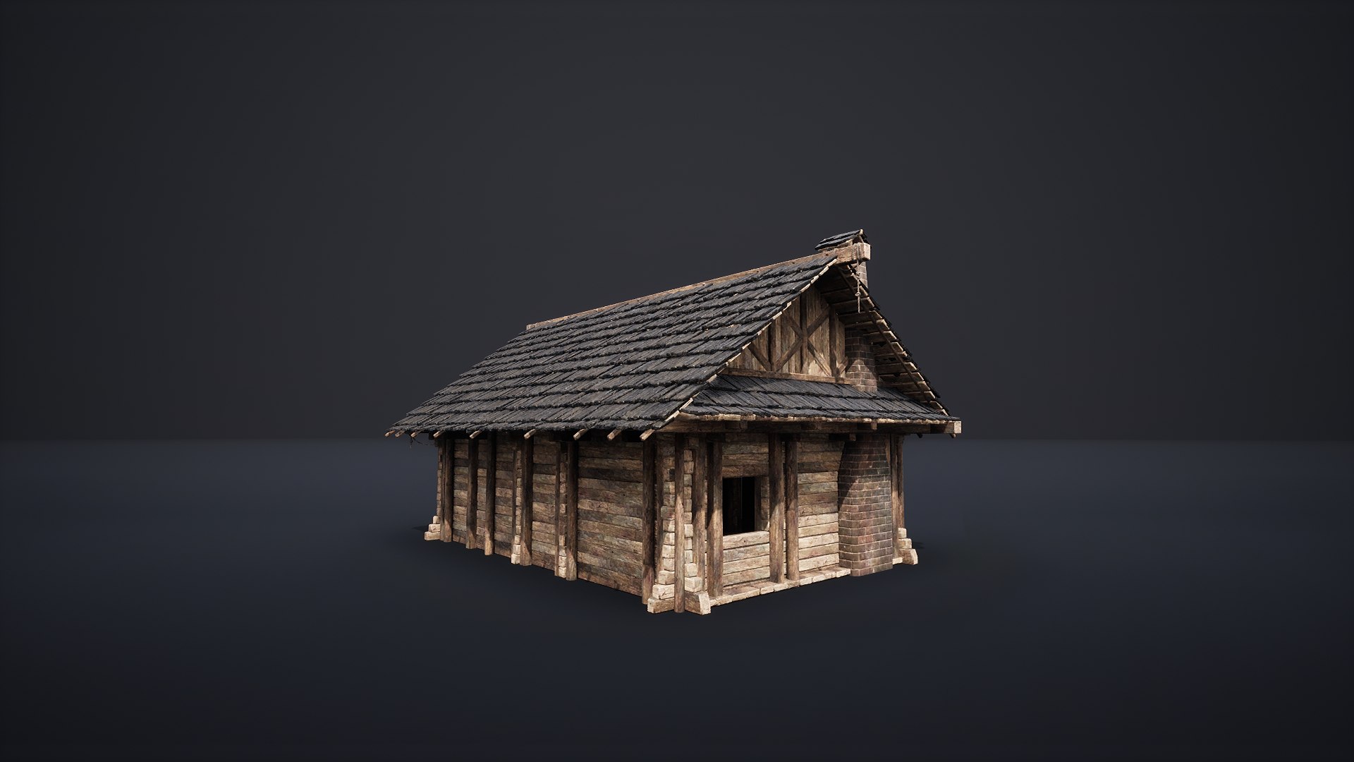 3D MEDIEVAL SLAVIC HOUSE COTTAGE CABIN HUT VILLAGE FARM AAA NEXTGEN ...
