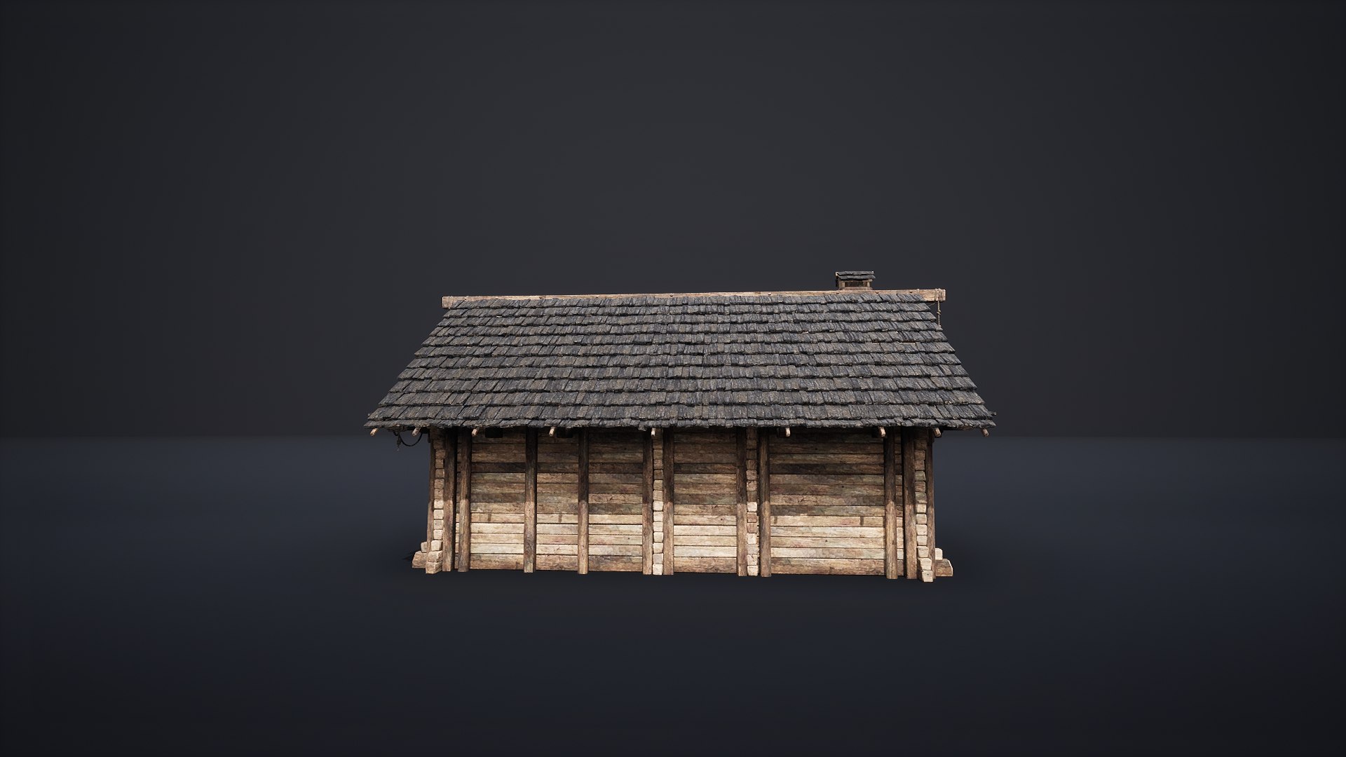3D MEDIEVAL SLAVIC HOUSE COTTAGE CABIN HUT VILLAGE FARM AAA NEXTGEN ...