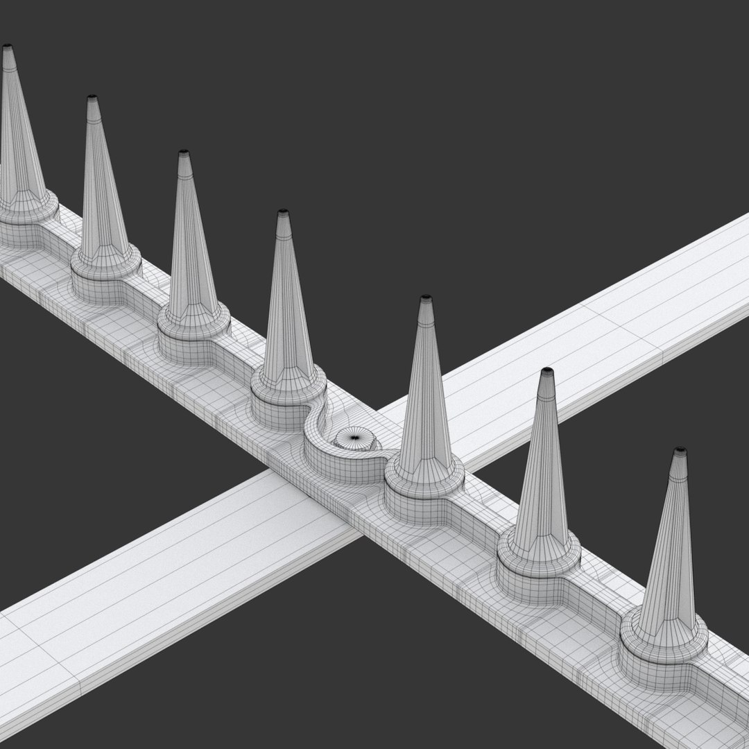 3D Spike Strip Model - TurboSquid 1229391