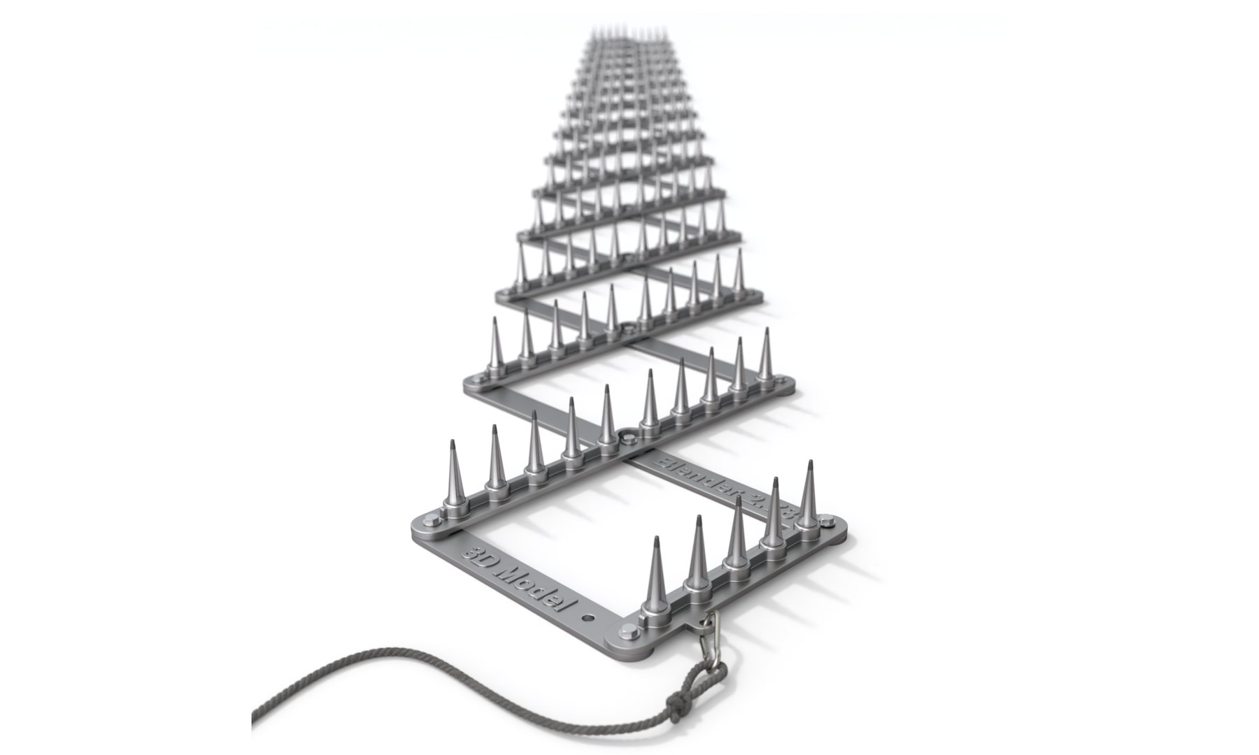 3D Spike Strip Model - TurboSquid 1229391