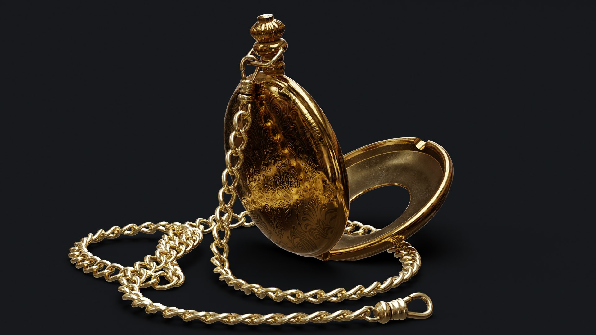 3D Pocket Watch Model - TurboSquid 1805596