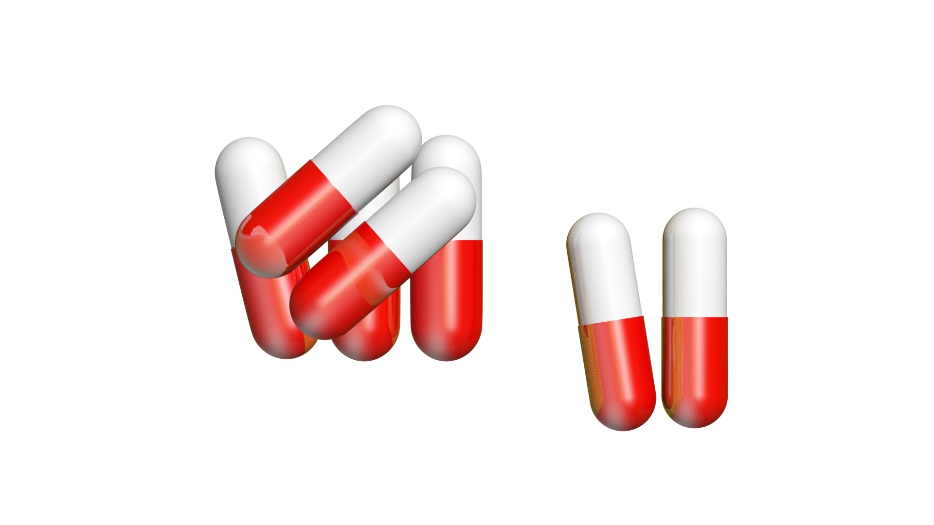 3D Pills model - TurboSquid 1744775