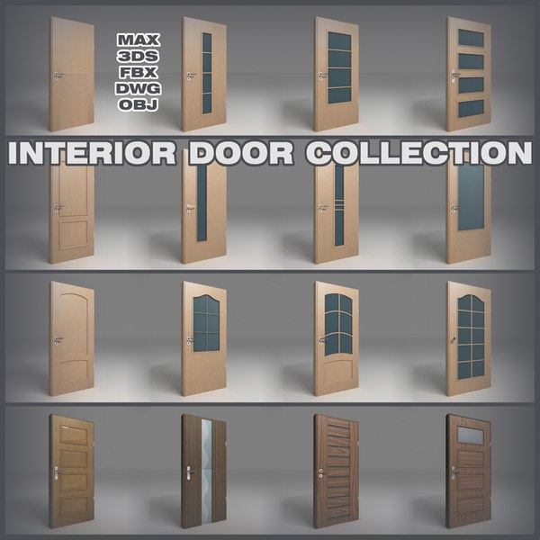 10 interior doors 3ds