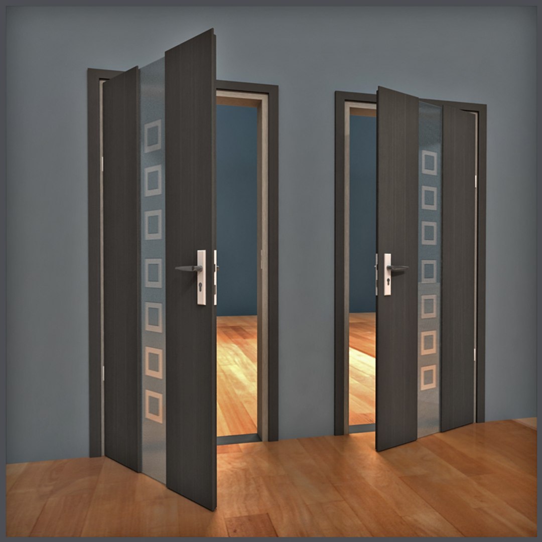 Handles Interior Door 3d 3ds