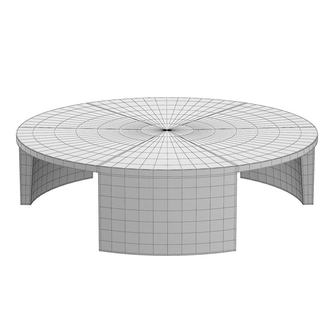 WYETH SPLIT BAMBOO ROUND COFFEE TABLE 3D Model - TurboSquid 1944169