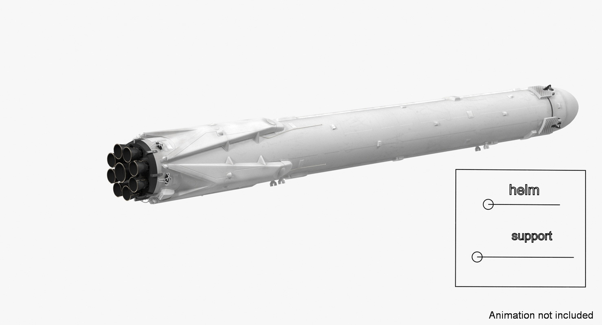 Space Booster Rigged Model - TurboSquid 1365958