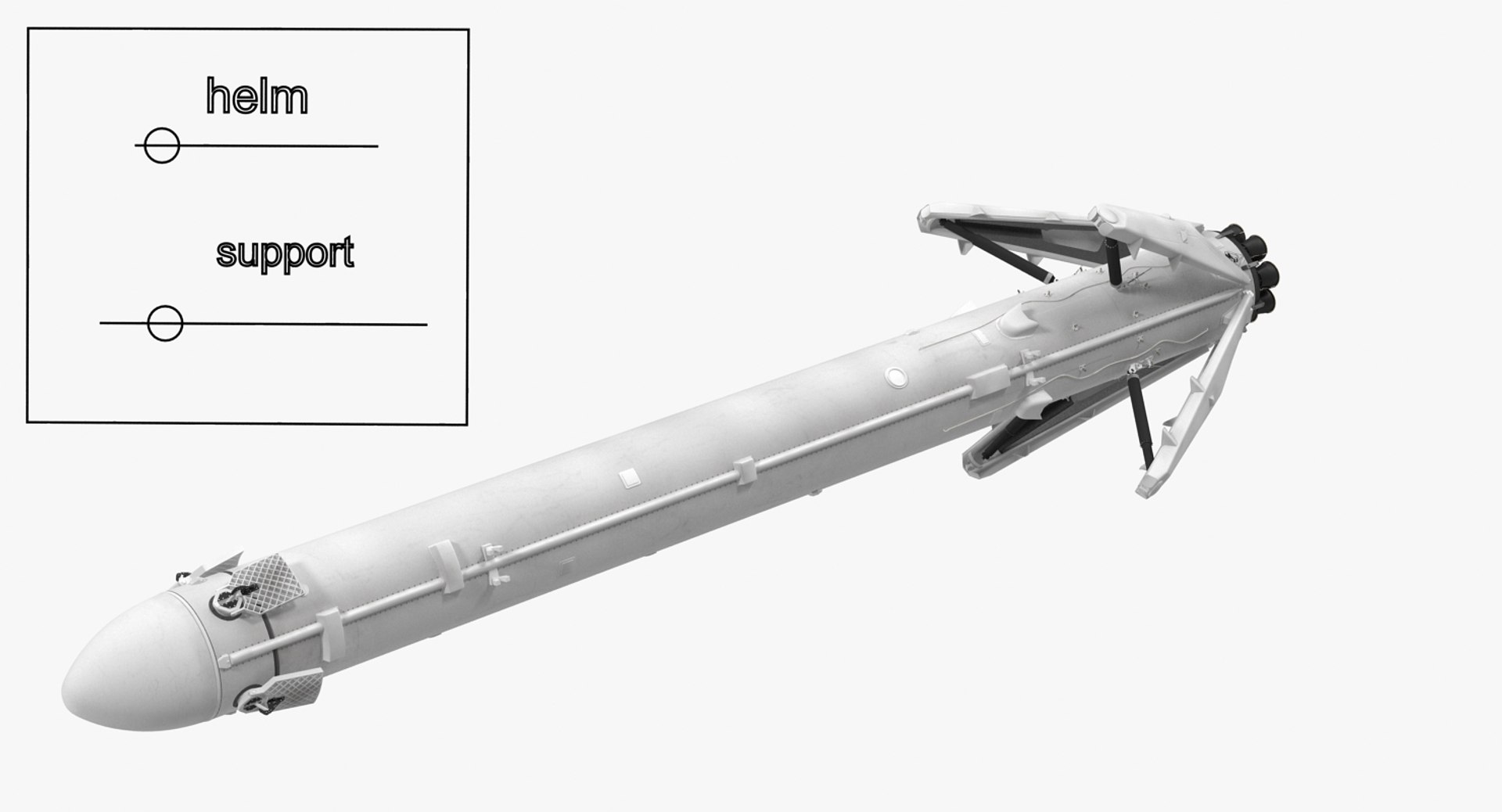 Space Booster Rigged Model - TurboSquid 1365958