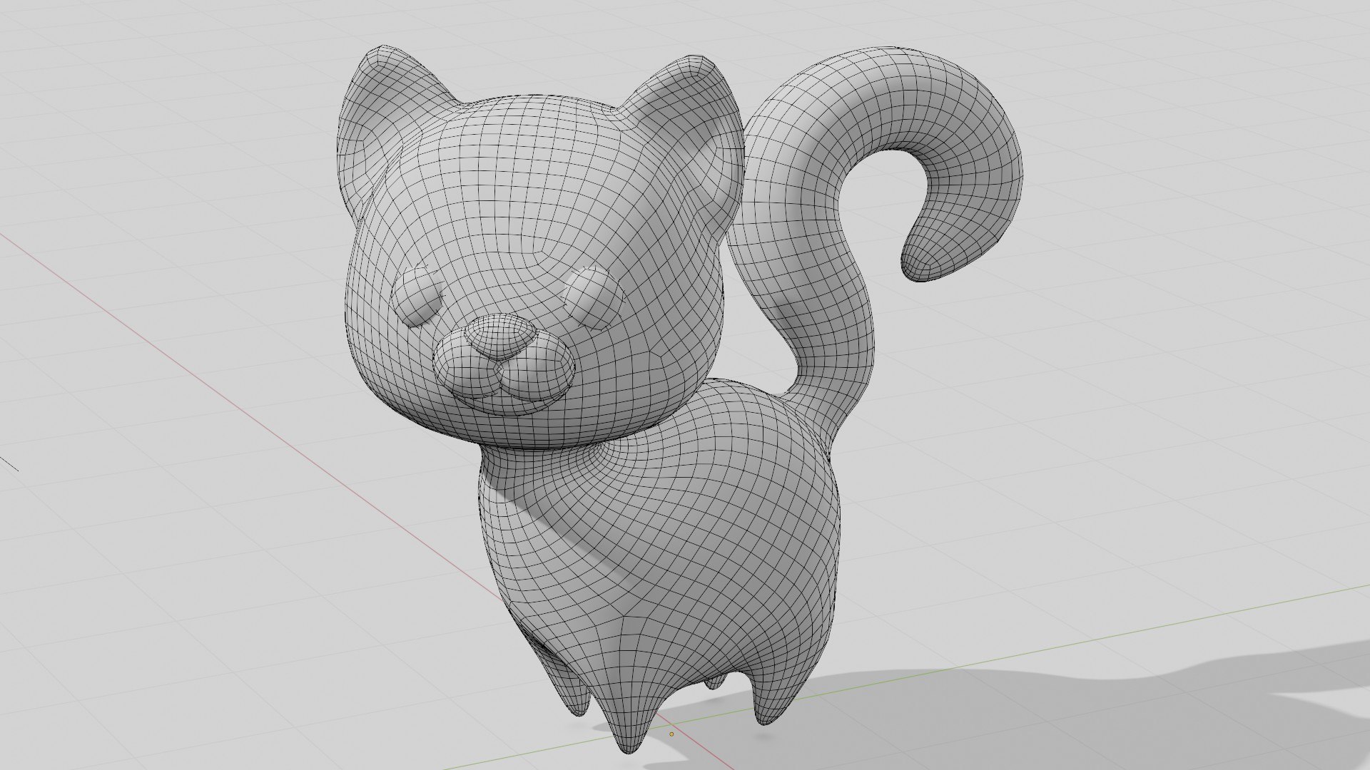 3D White Cute Cat - TurboSquid 2088298