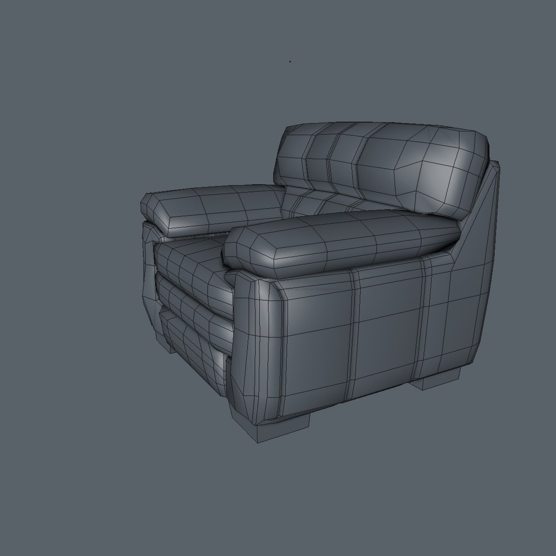 3D Modern Leather Chair - TurboSquid 1376832