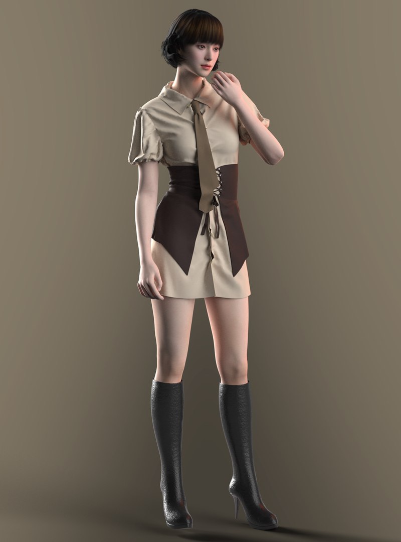 3D Model 3 Cute Outfit - TurboSquid 1960774