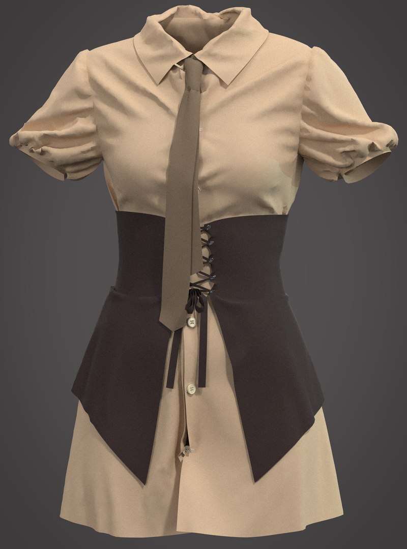 3D Model 3 Cute Outfit - TurboSquid 1960774