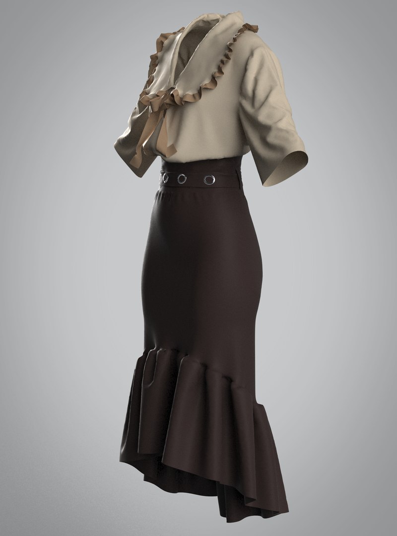 3D Model 3 Cute Outfit - TurboSquid 1960774