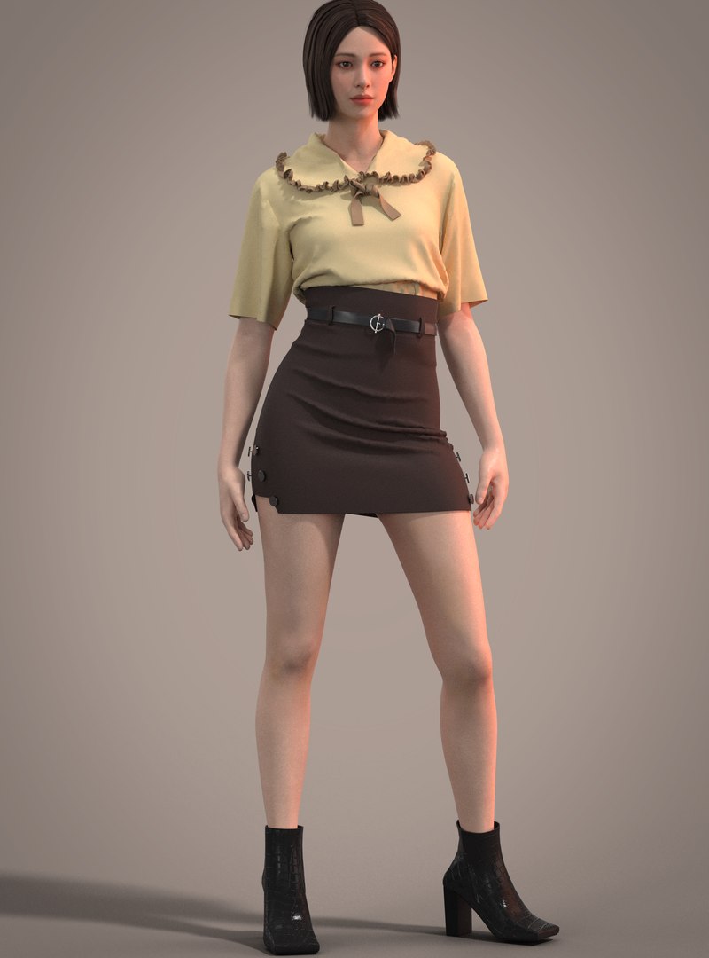 3D Model 3 Cute Outfit - TurboSquid 1960774