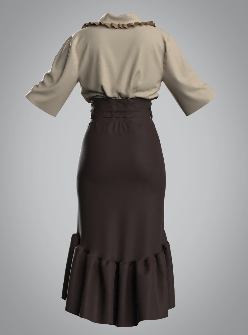 3D Model 3 Cute Outfit - TurboSquid 1960774