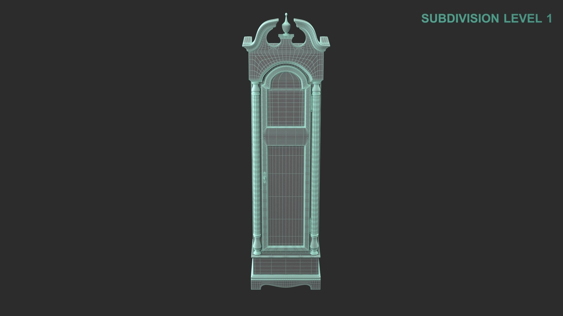 3D Grandfather Clock Model - TurboSquid 2036850