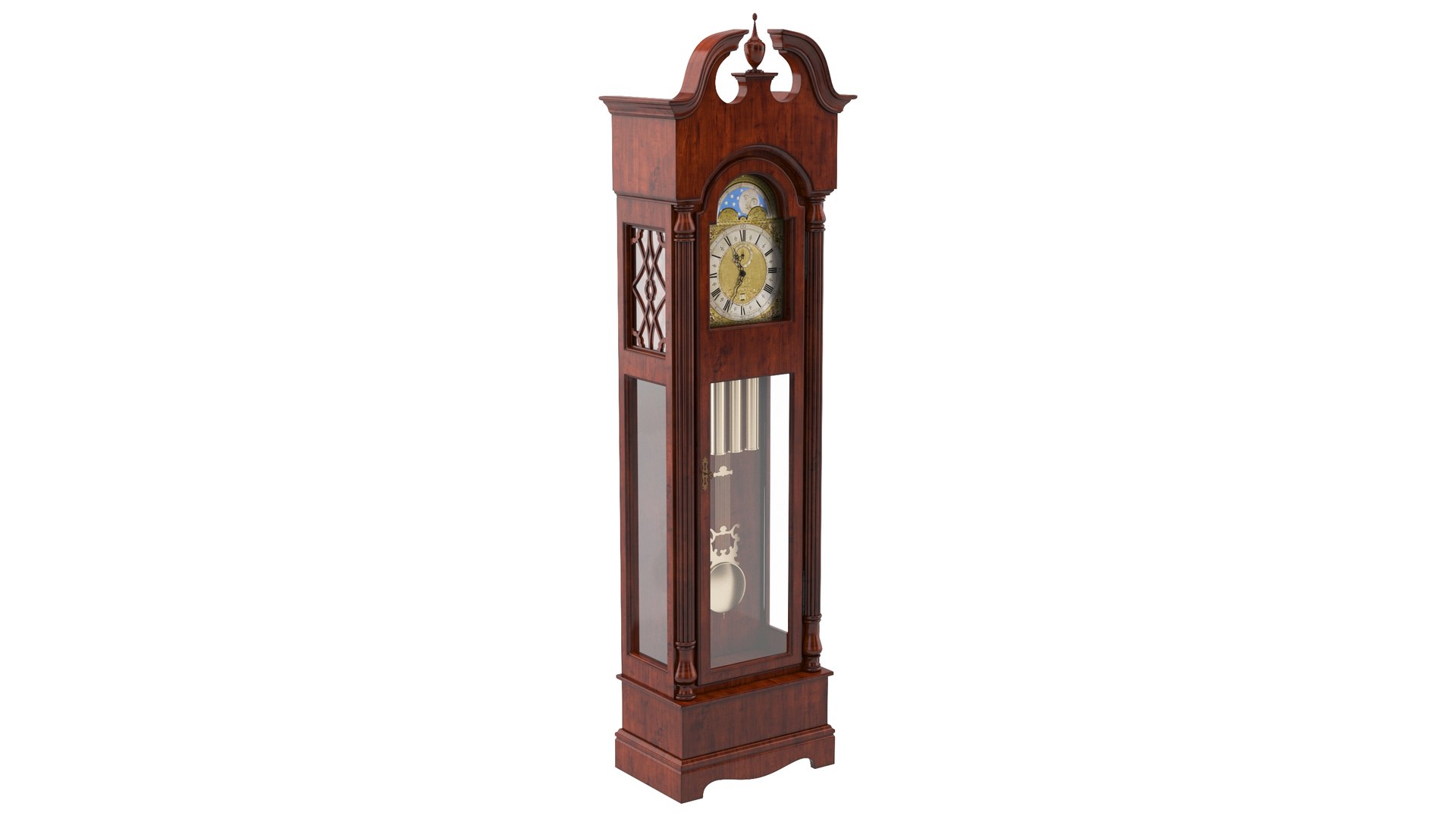 3D Grandfather Clock Model - TurboSquid 2036850