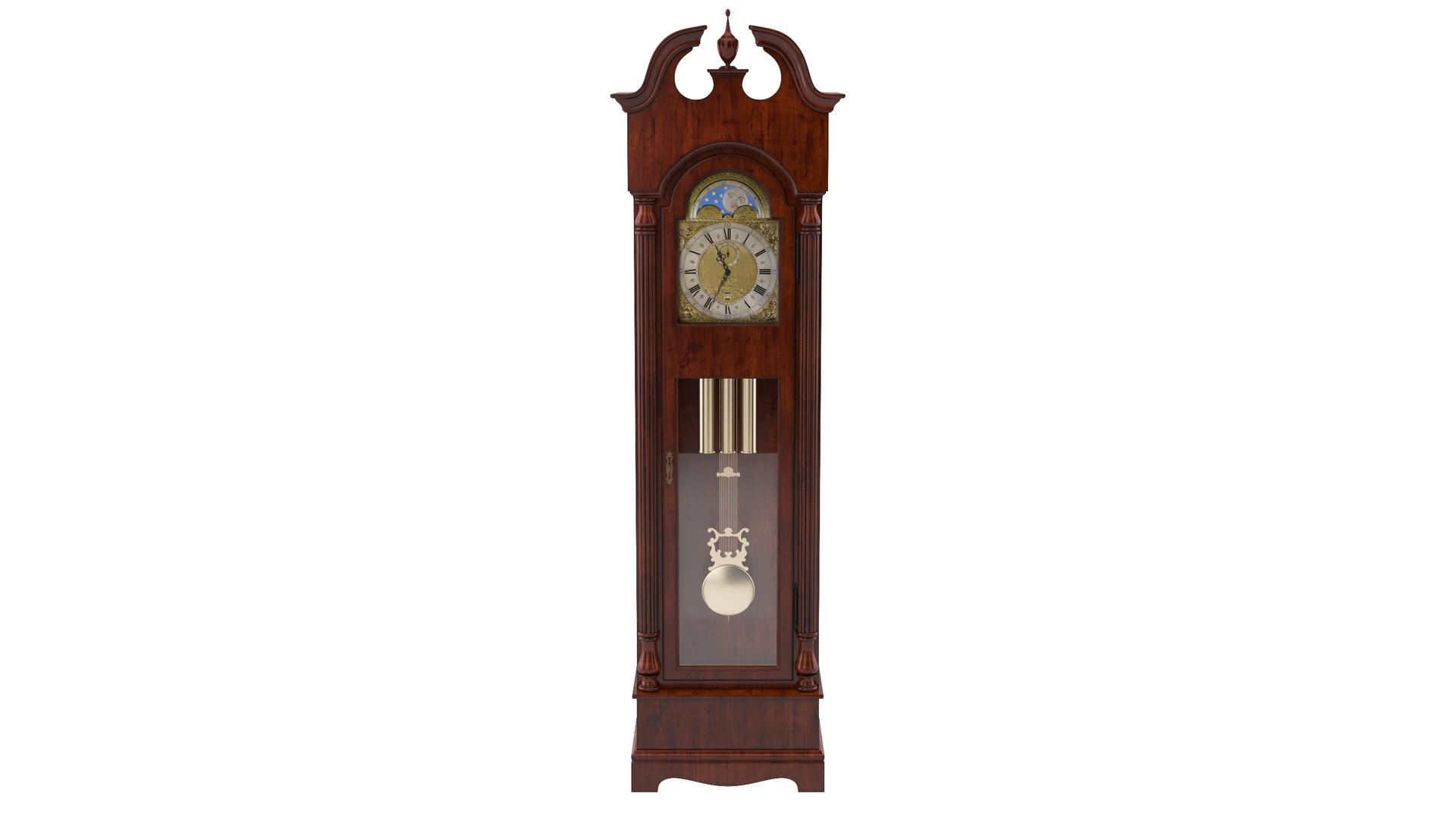 3D Grandfather Clock Model - TurboSquid 2036850