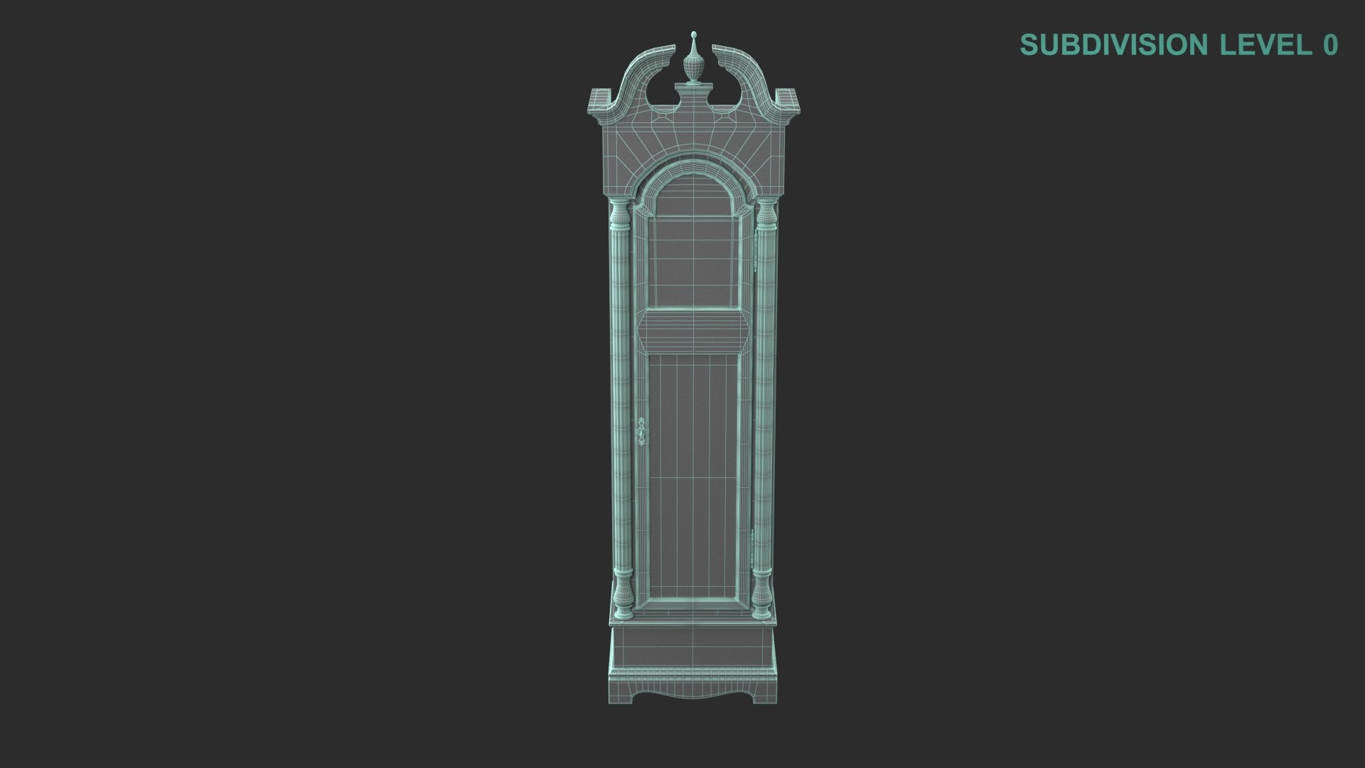 3D Grandfather Clock Model - TurboSquid 2036850