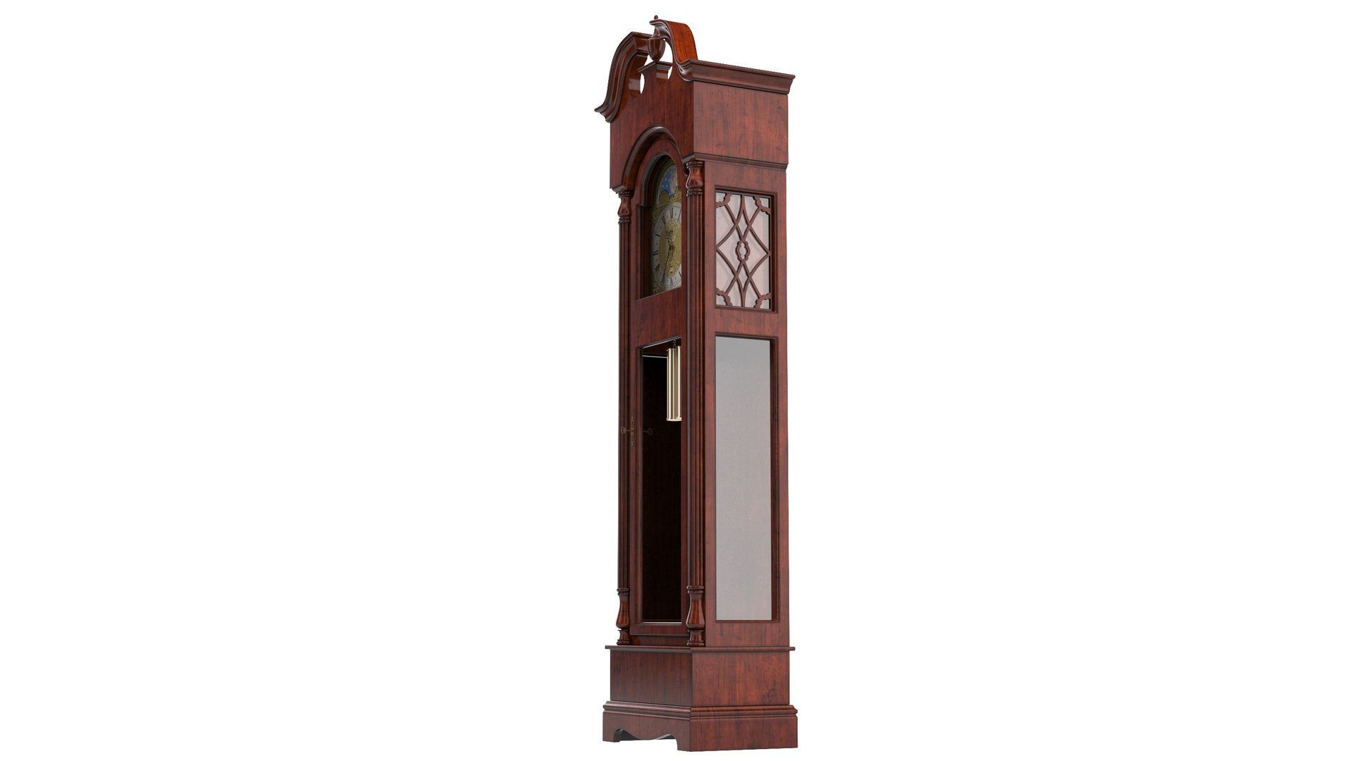 3D Grandfather Clock Model - TurboSquid 2036850