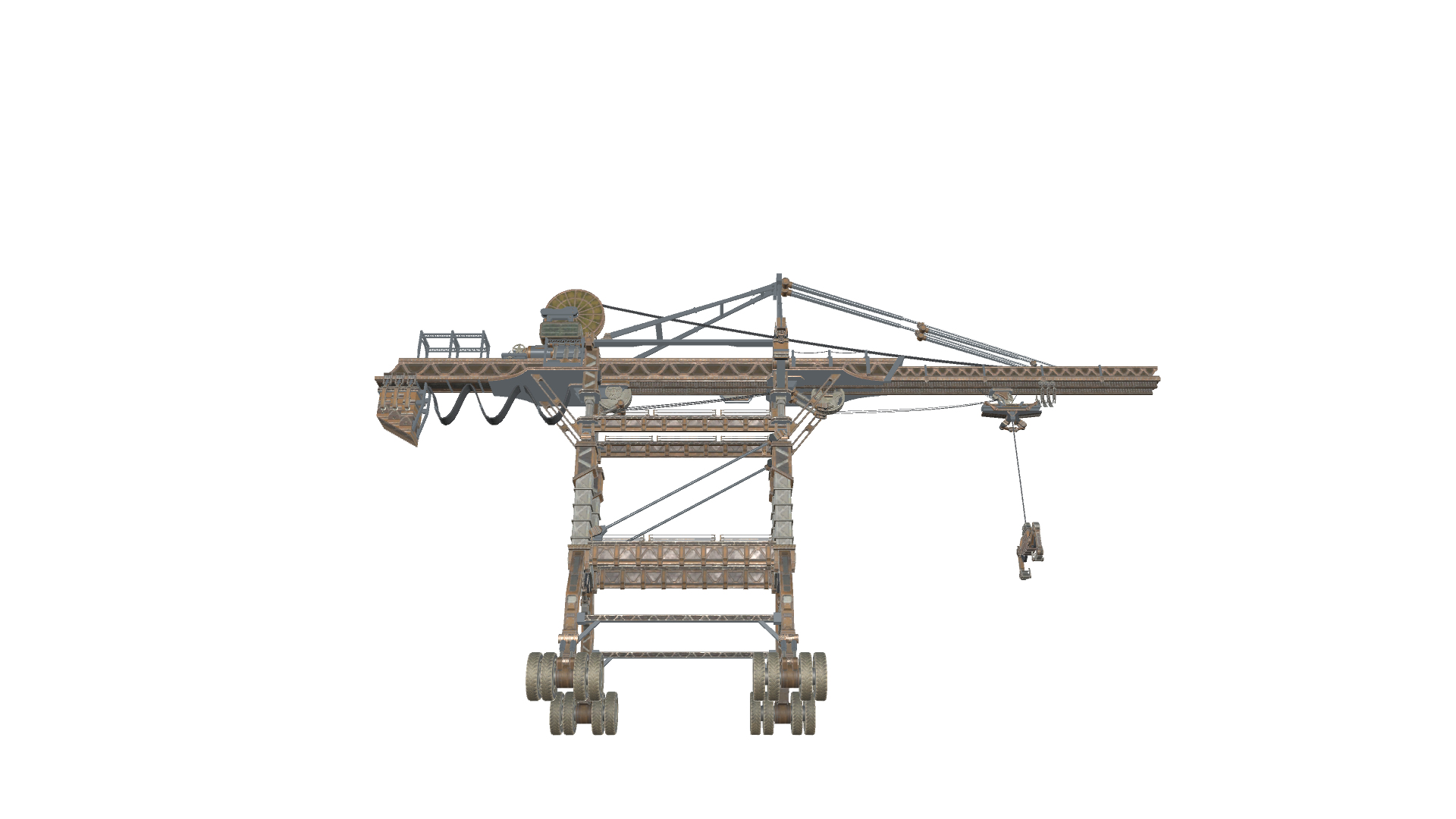RTG crane model - TurboSquid 1888742