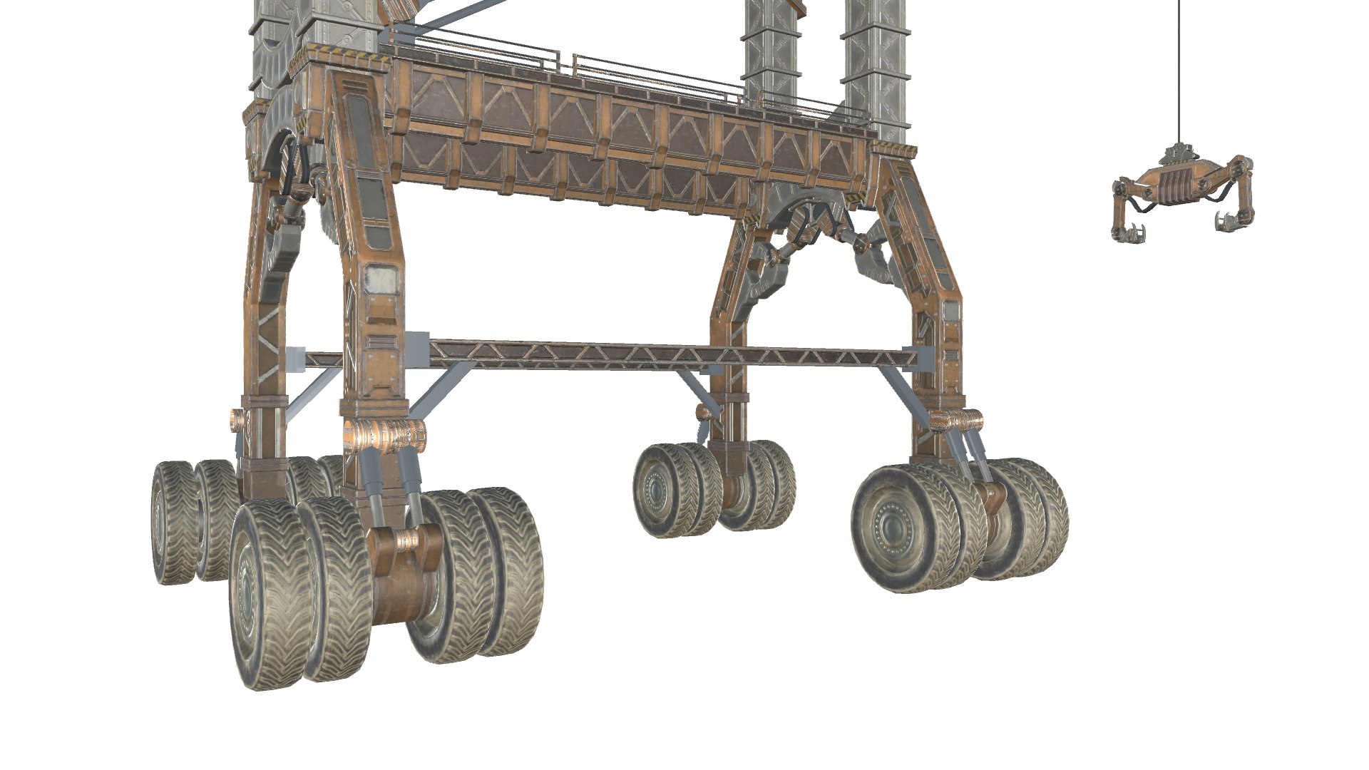 RTG crane model - TurboSquid 1888742