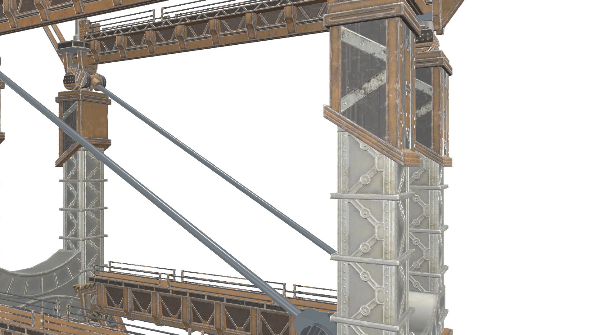 RTG crane model - TurboSquid 1888742