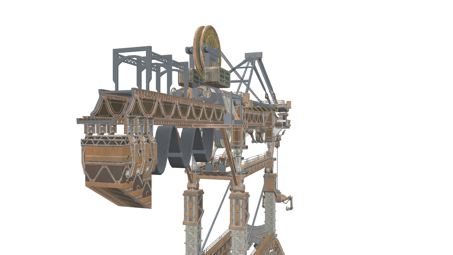 RTG crane model - TurboSquid 1888742