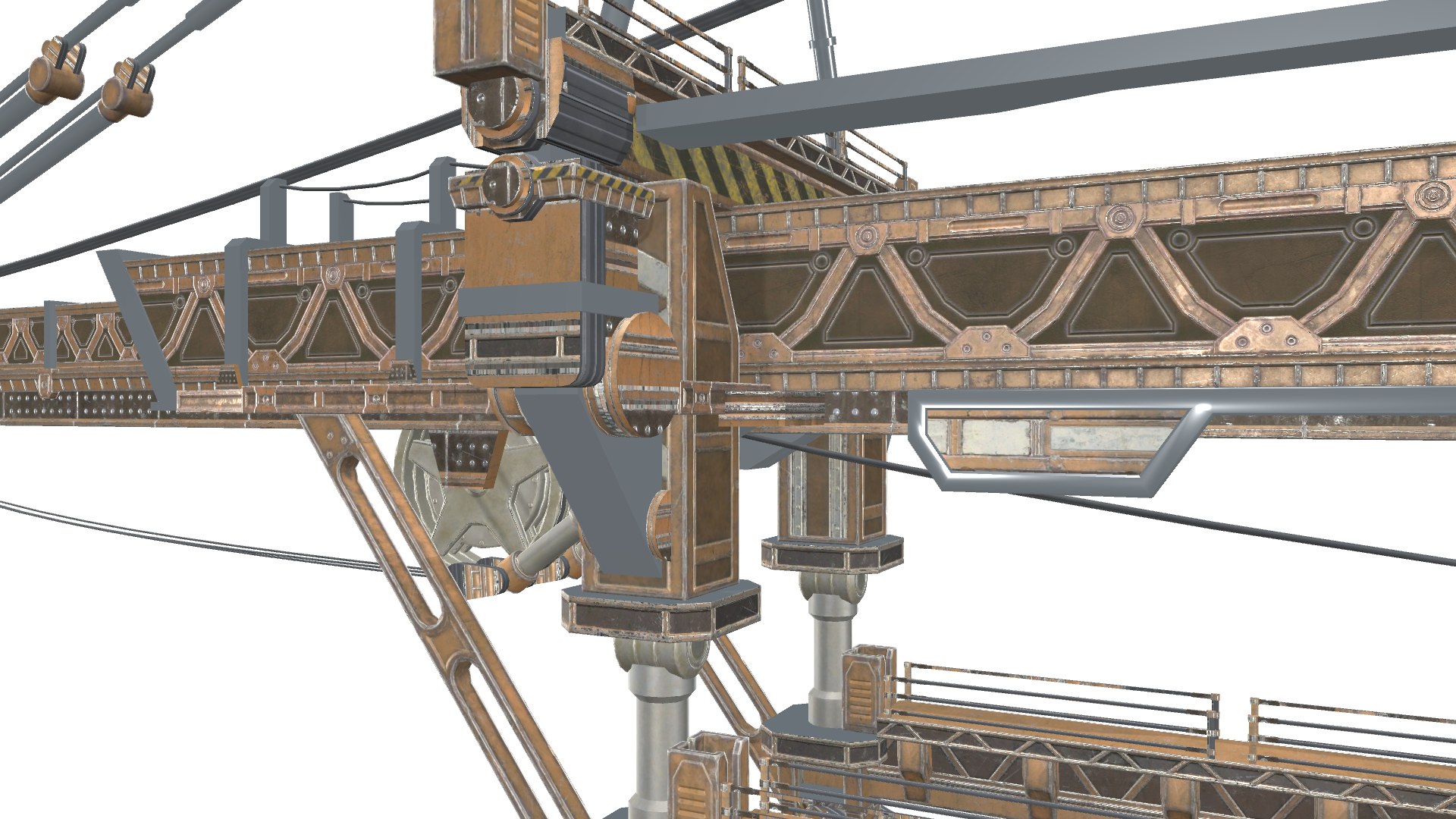 RTG crane model - TurboSquid 1888742