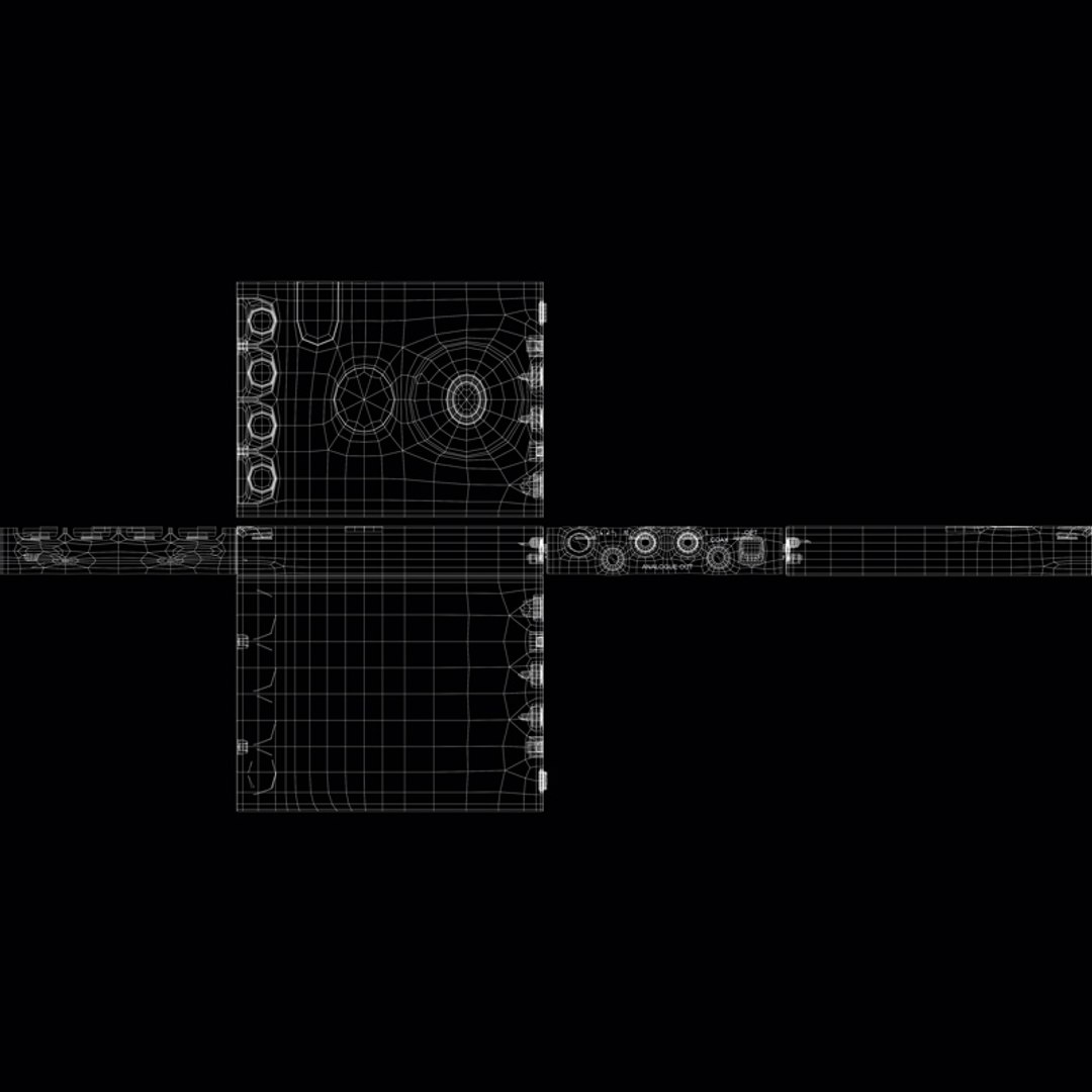 3D Chord Headphone Amplifier - TurboSquid 1222742