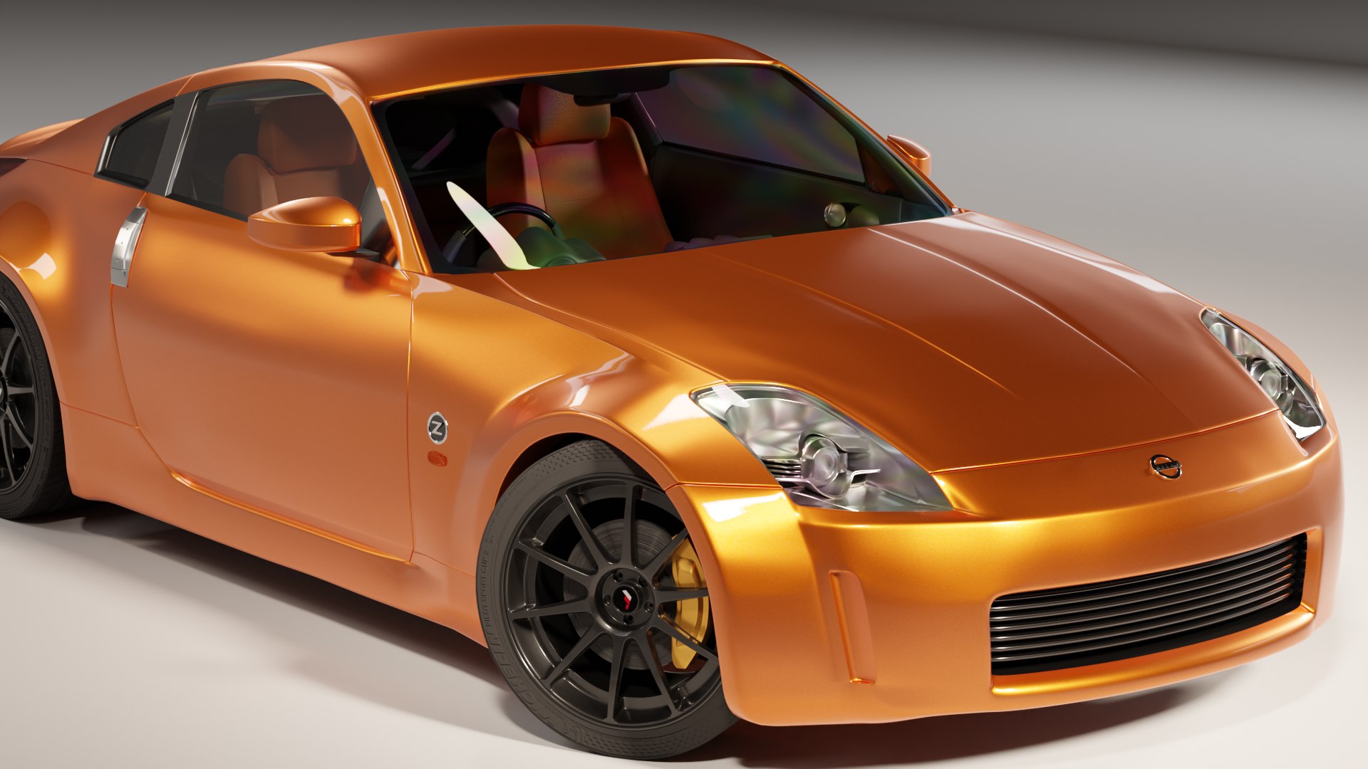 Nissan 350z Japanese Sports Coupe With Interior Model 3D Model 3D ...