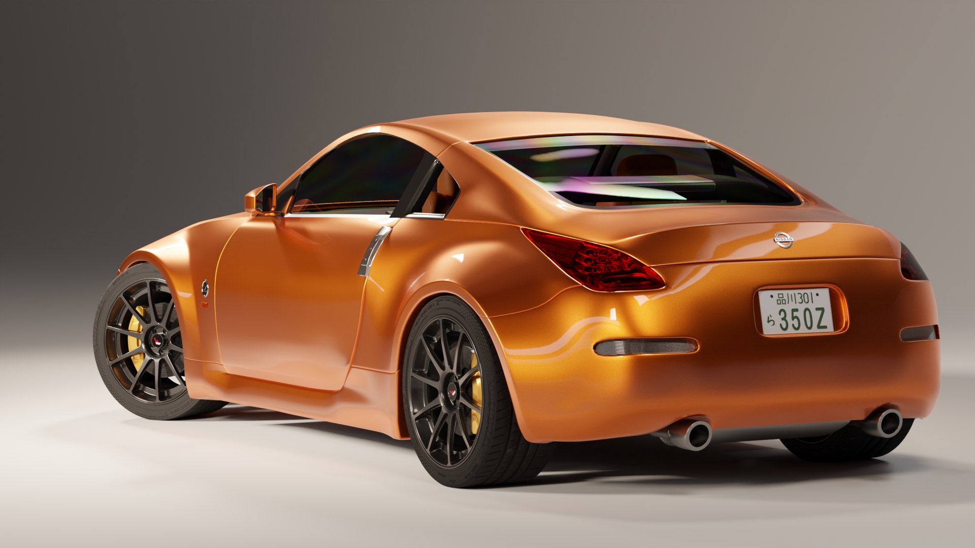 Nissan 350z Japanese Sports Coupe With Interior Model 3D Model 3D ...