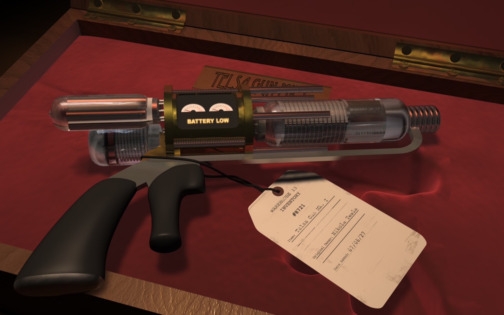 Tesla Gun Warehouse 13 3d Model